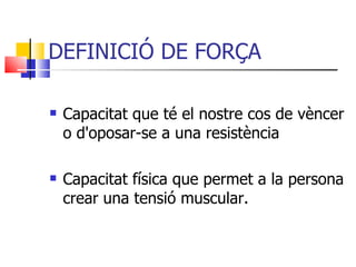 La ForçA Muscular | PPT