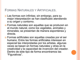La forma en las artes plásticas | PPTX