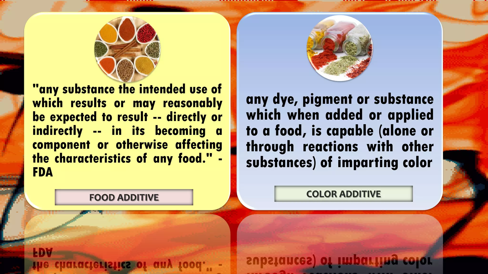 food coloring agents | PDF