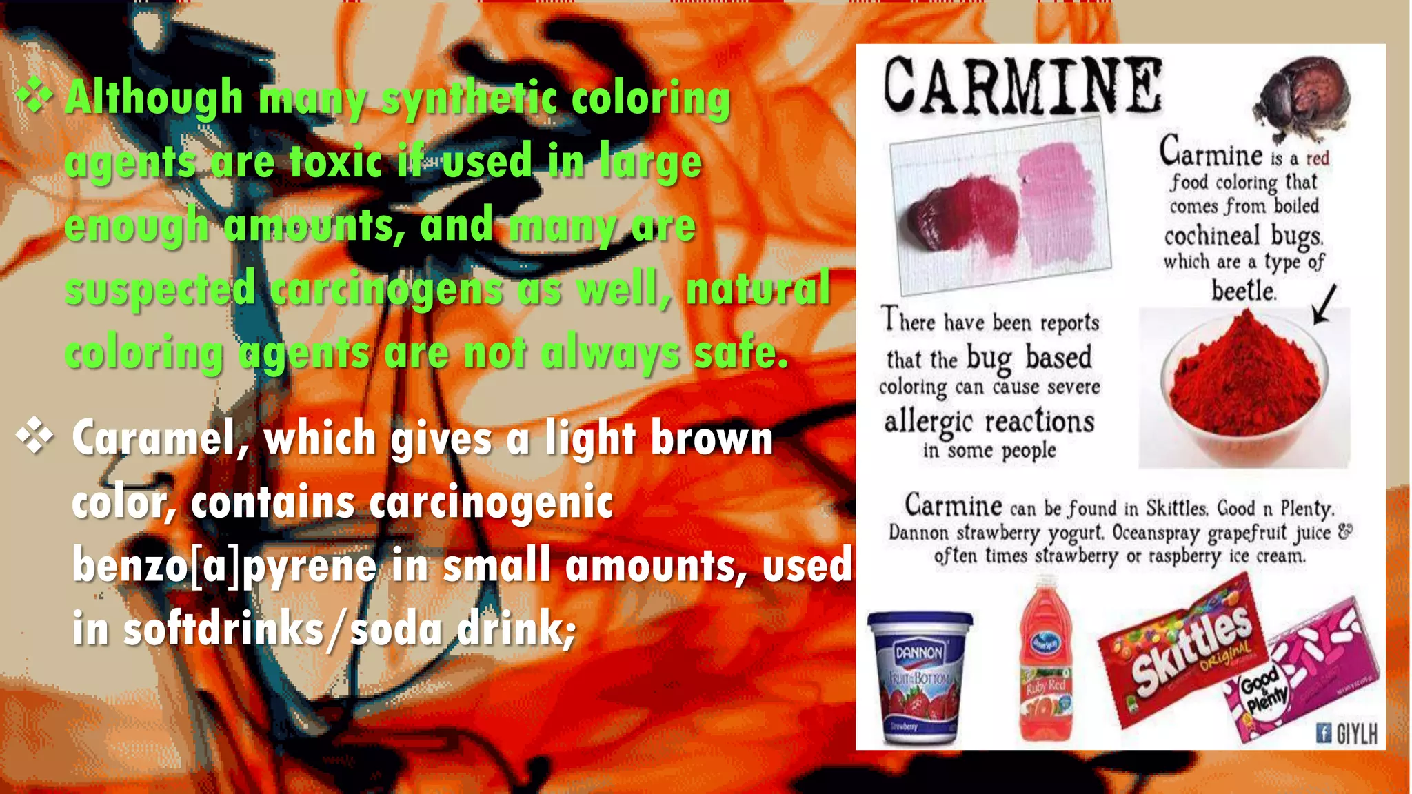 food coloring agents | PDF