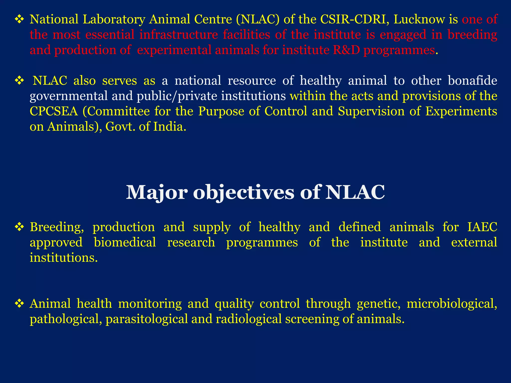 An overview of animal facility | PPTX