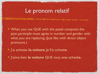 La francophonie, le pronom relatif | PPT