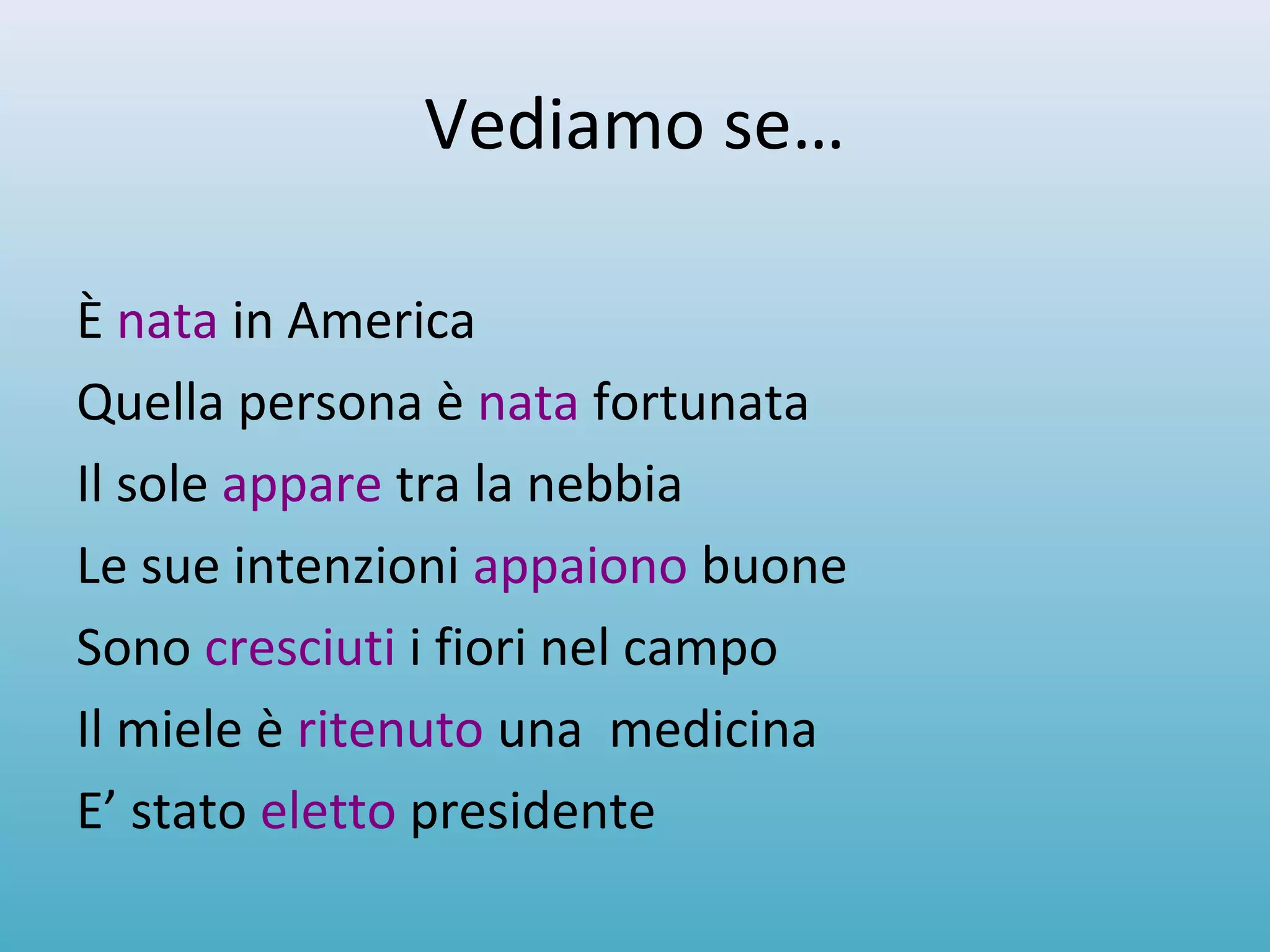 La frase semplice | PPT