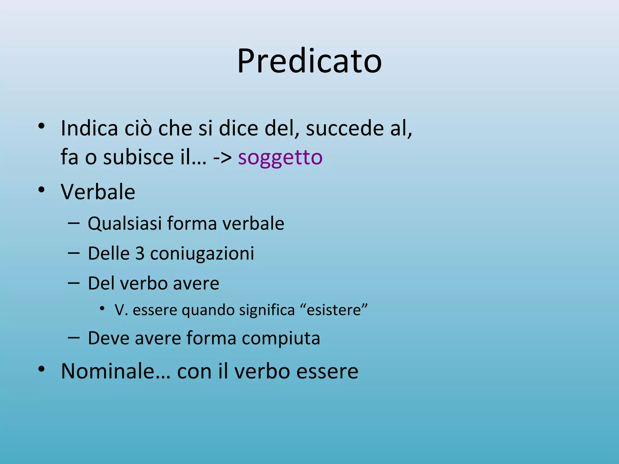 La frase semplice | PPT