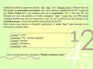 La frase verbal 2 | PPS