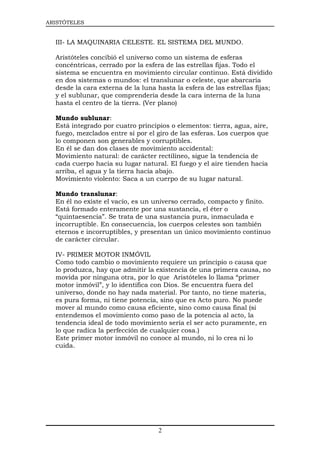 La física aristotélica | DOC