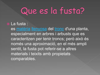 La fusta | PPT