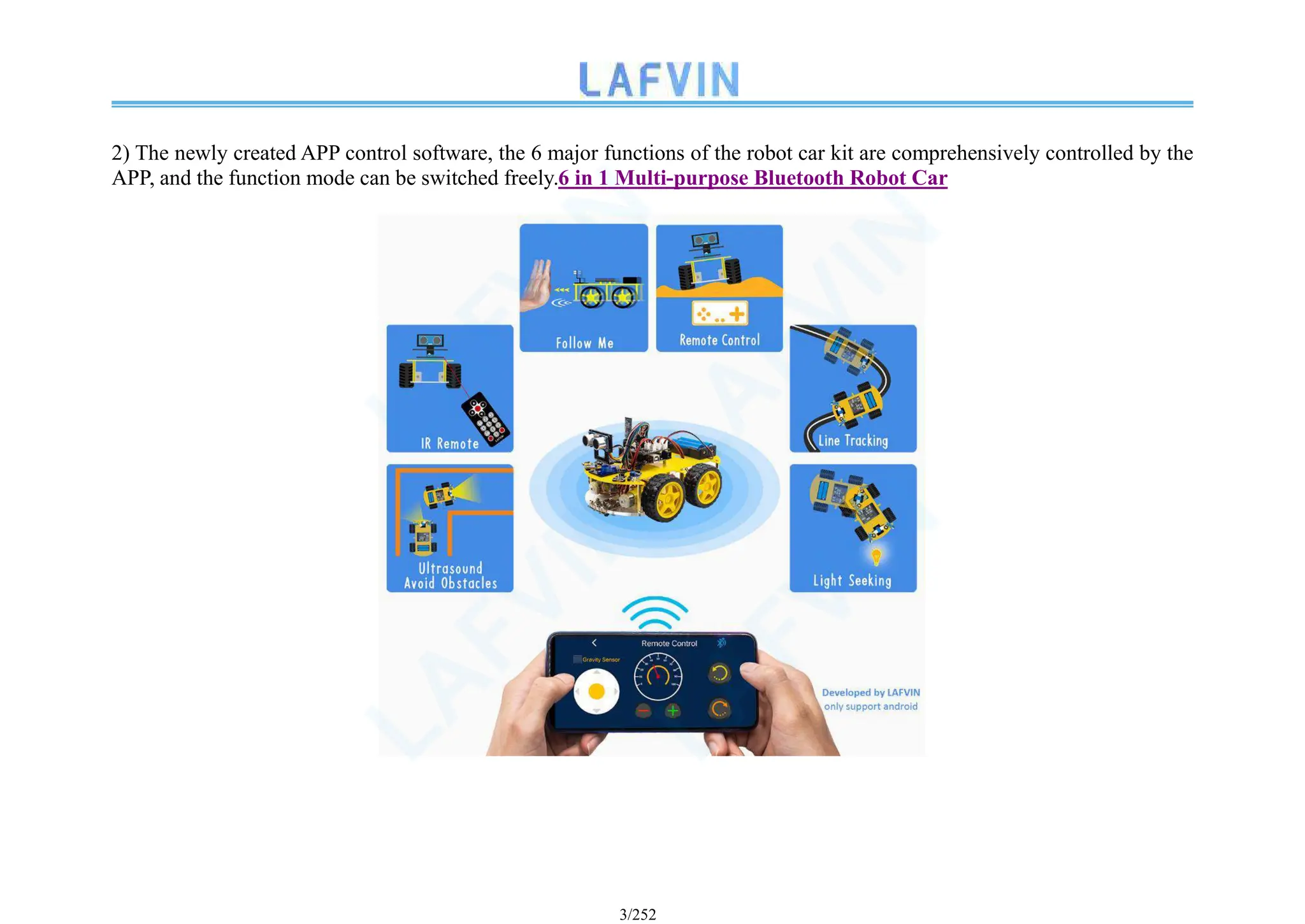 LAFVIN 4WD Smart Robot Car Kit V2.2-compressed.pdf | Operating Systems | Computer Software and ...