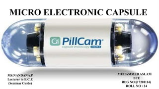 micro electronic capsule | PPTX