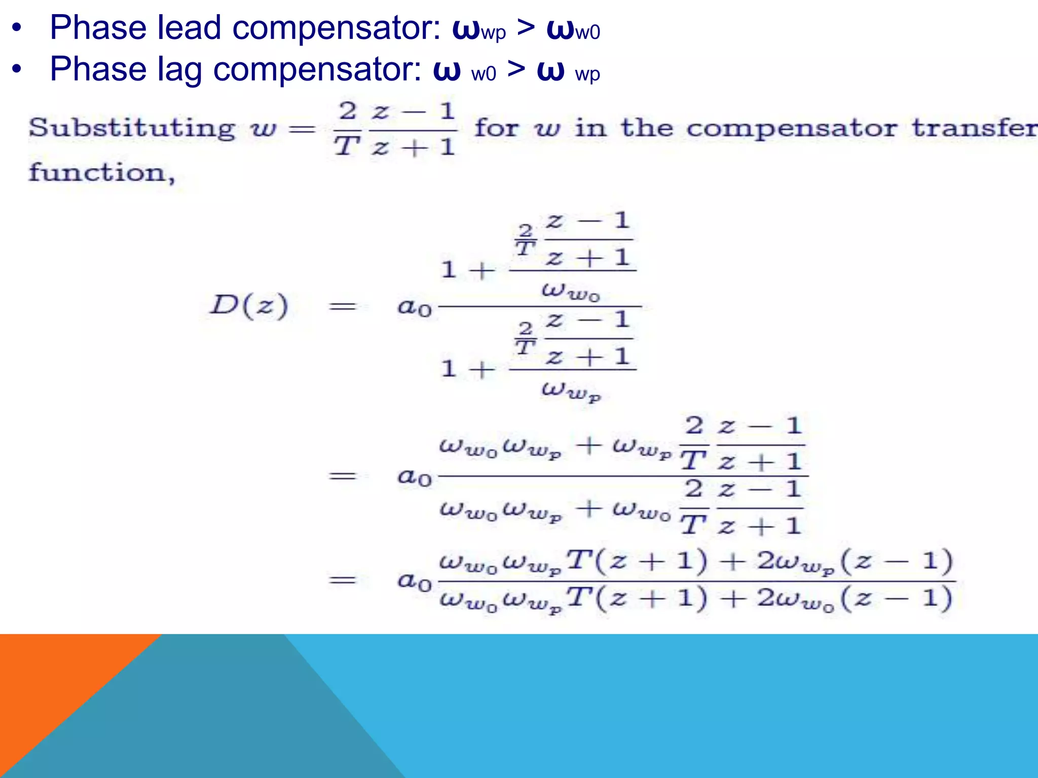 Lag lead compensator design in frequency domain 7th lecture | PPTX