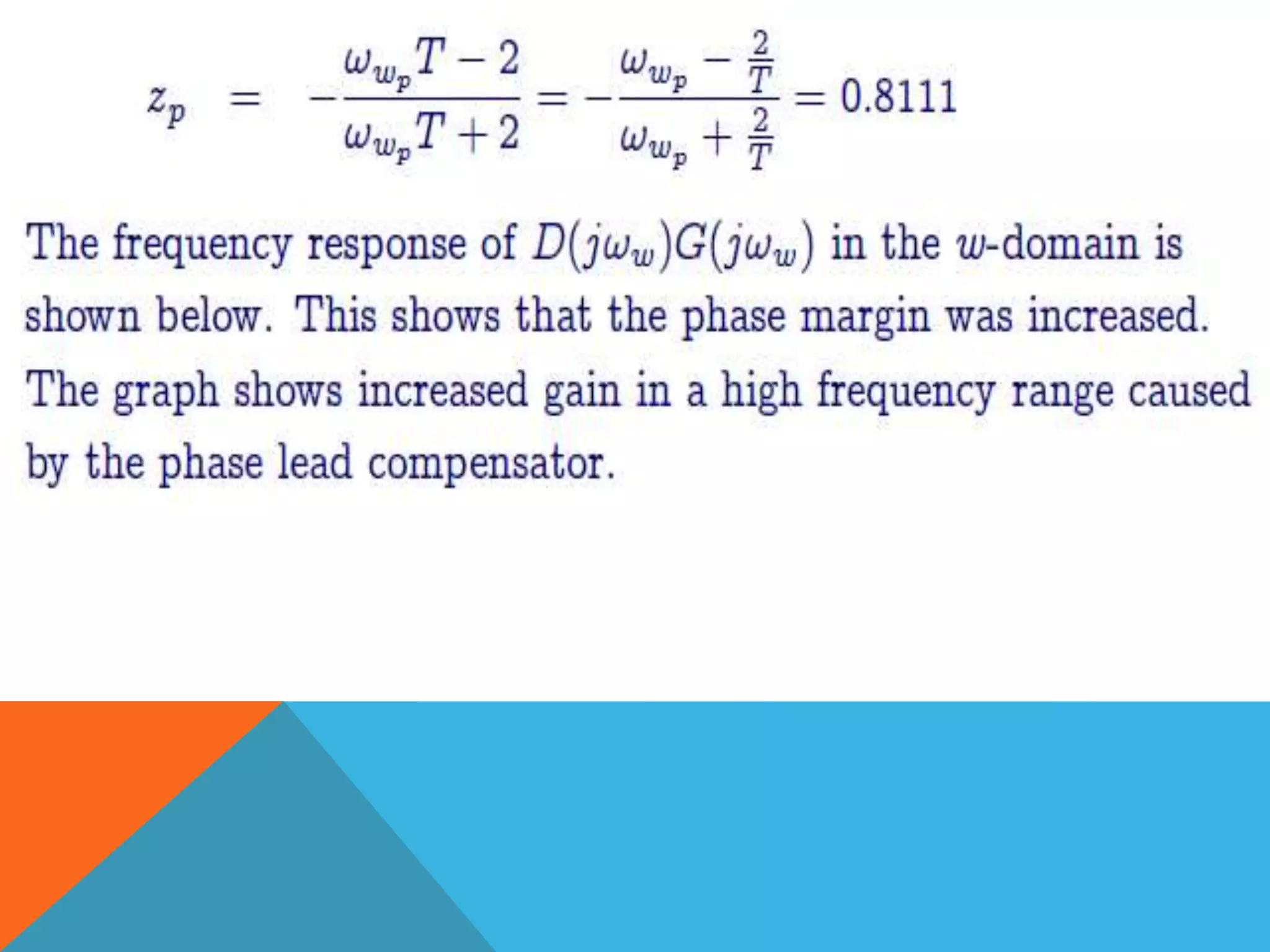 Lag lead compensator design in frequency domain 7th lecture | PPTX
