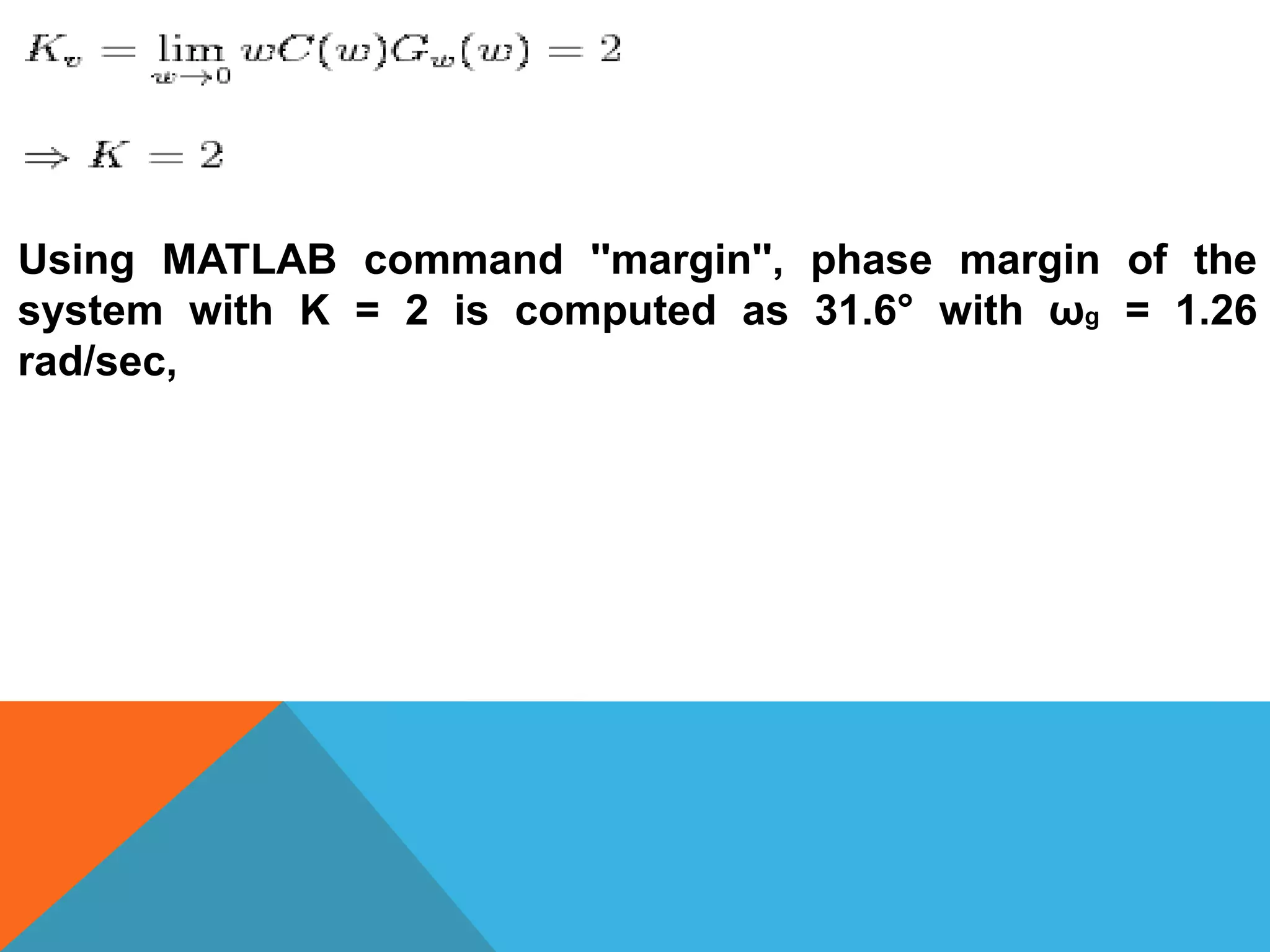 Lag lead compensator design in frequency domain 7th lecture | PPTX