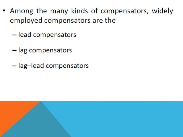 Lag lead compensator design in frequency domain 7th lecture | PPTX