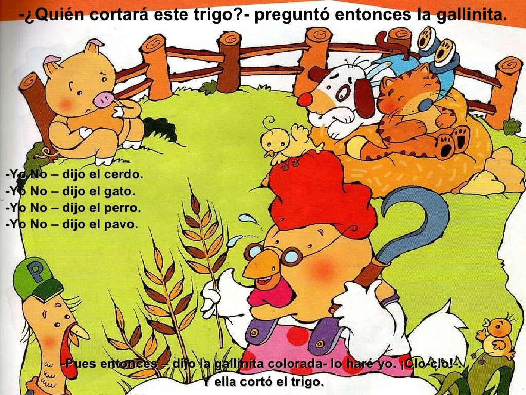 La gallinita colorada