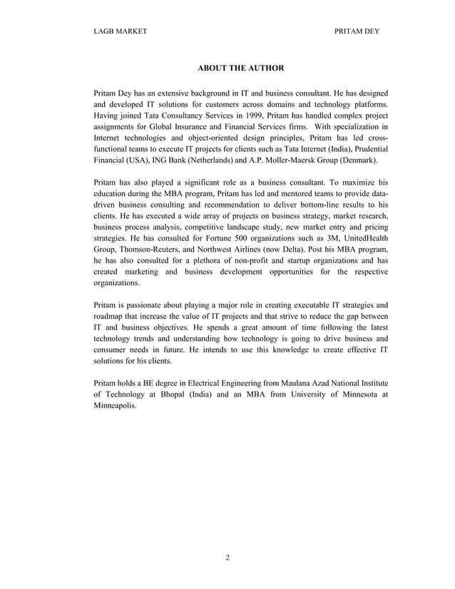 Laparoscopic Adjustable Gastric Banding (LAGB) | PDF