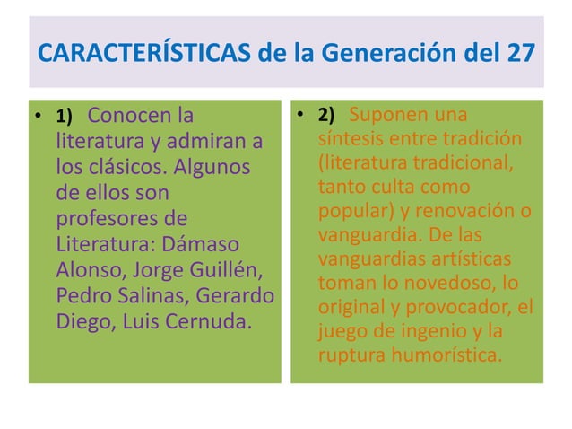 La generacion del 27 | PPT