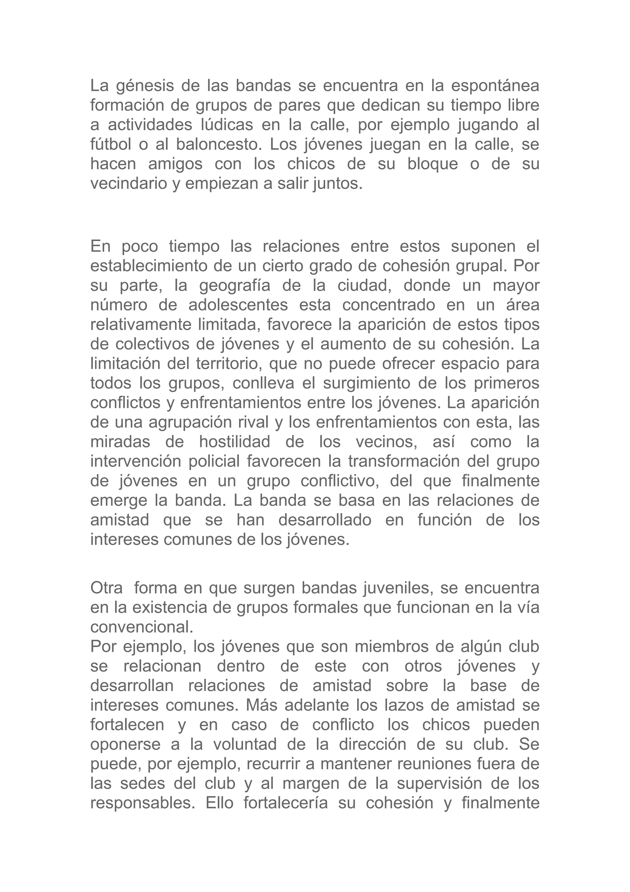 PANDILLAJE JUVENIL | PDF