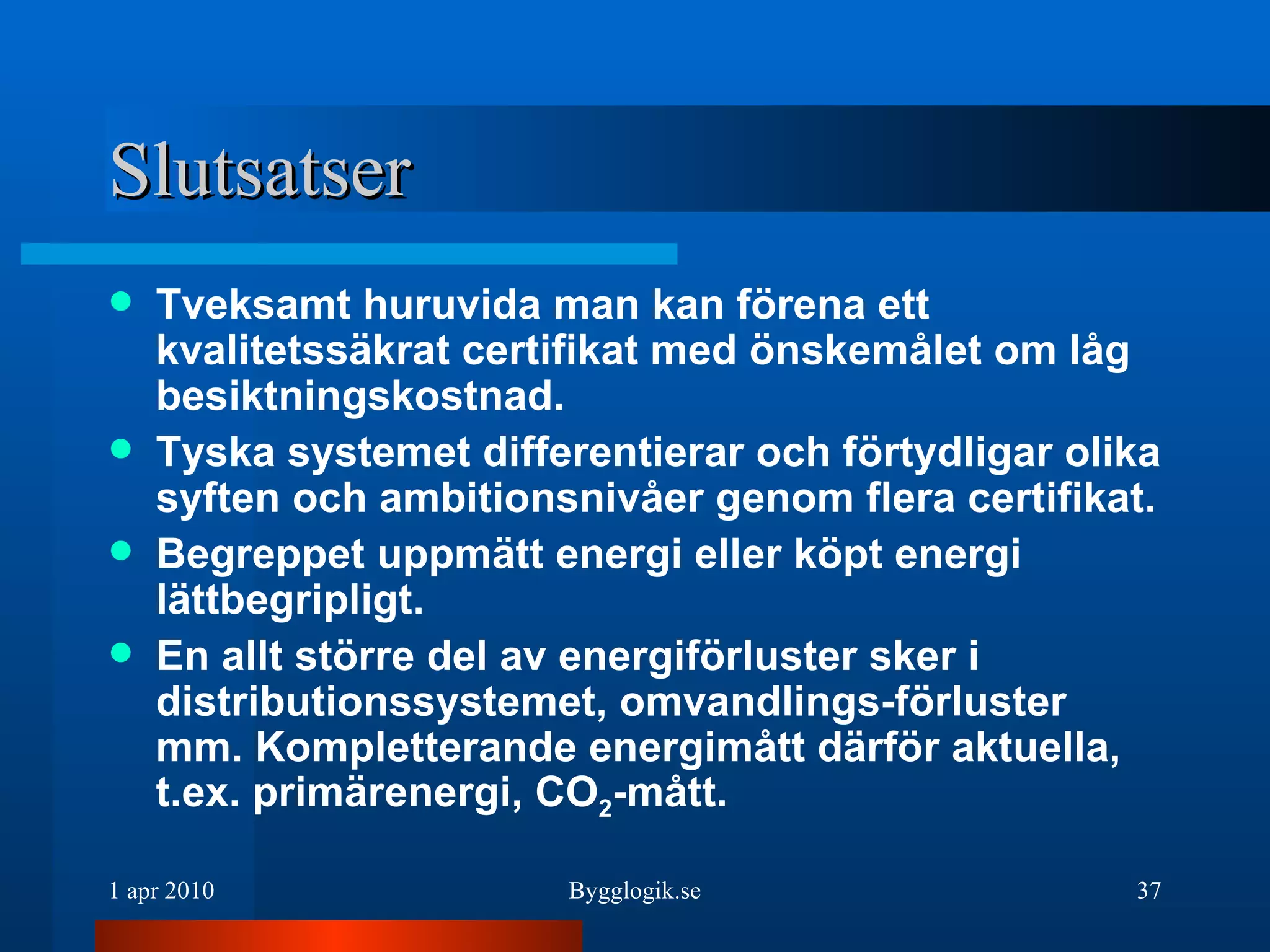 Lagen Om Energideklaration / | PPT