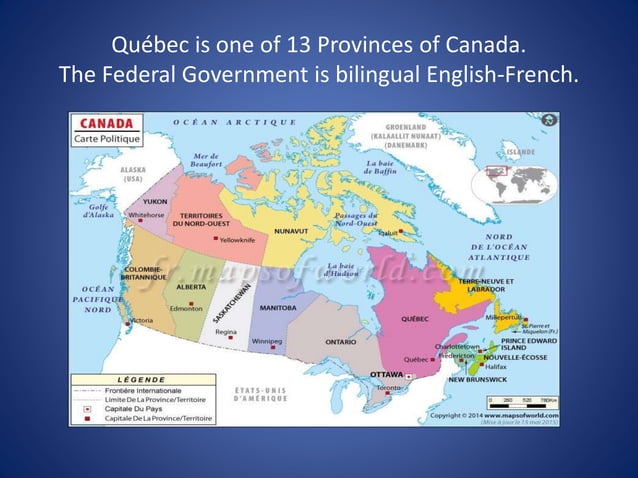 La geographie du quebec et du canada francais | PPT