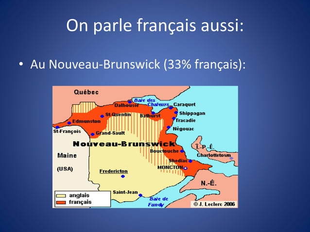 La geographie du quebec et du canada francais | PPT