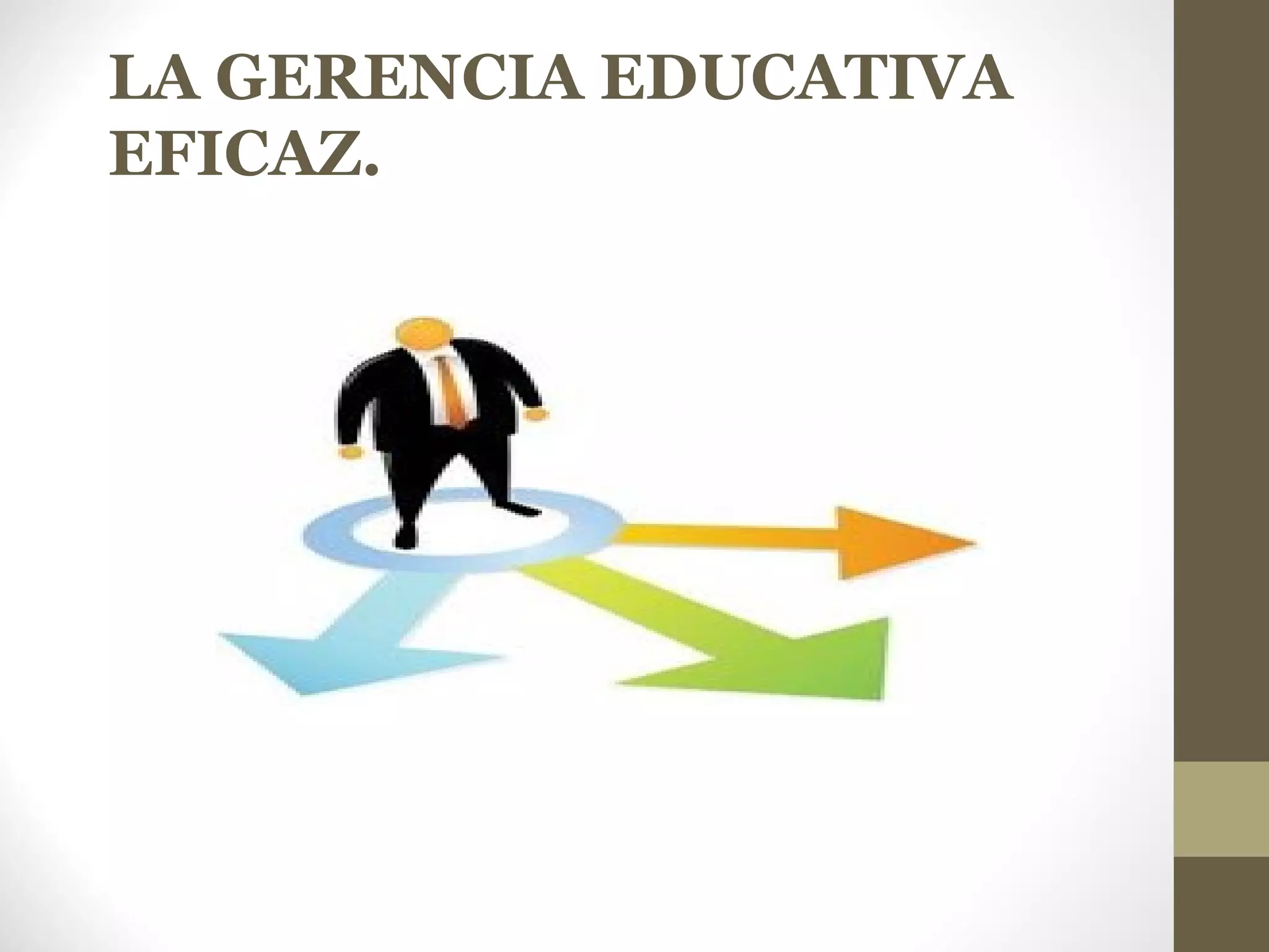 La gerencia educativa eficaz | PPT
