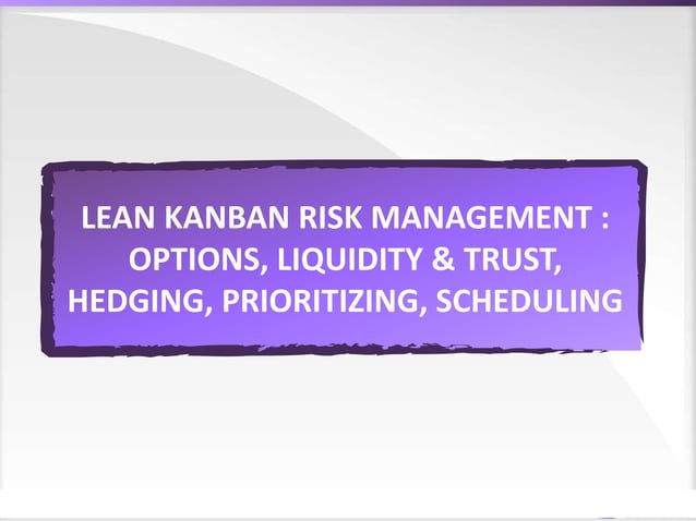 La gestion visuelle Kanban - Daniel Doiron | PPTX