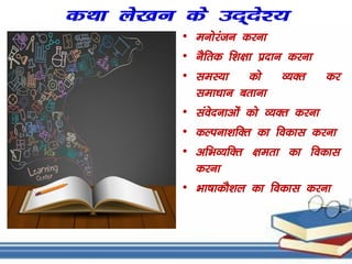 laghu katha lekhan ppt final Class 10 Hindi | PDF