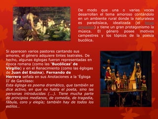 La égloga | PPTX