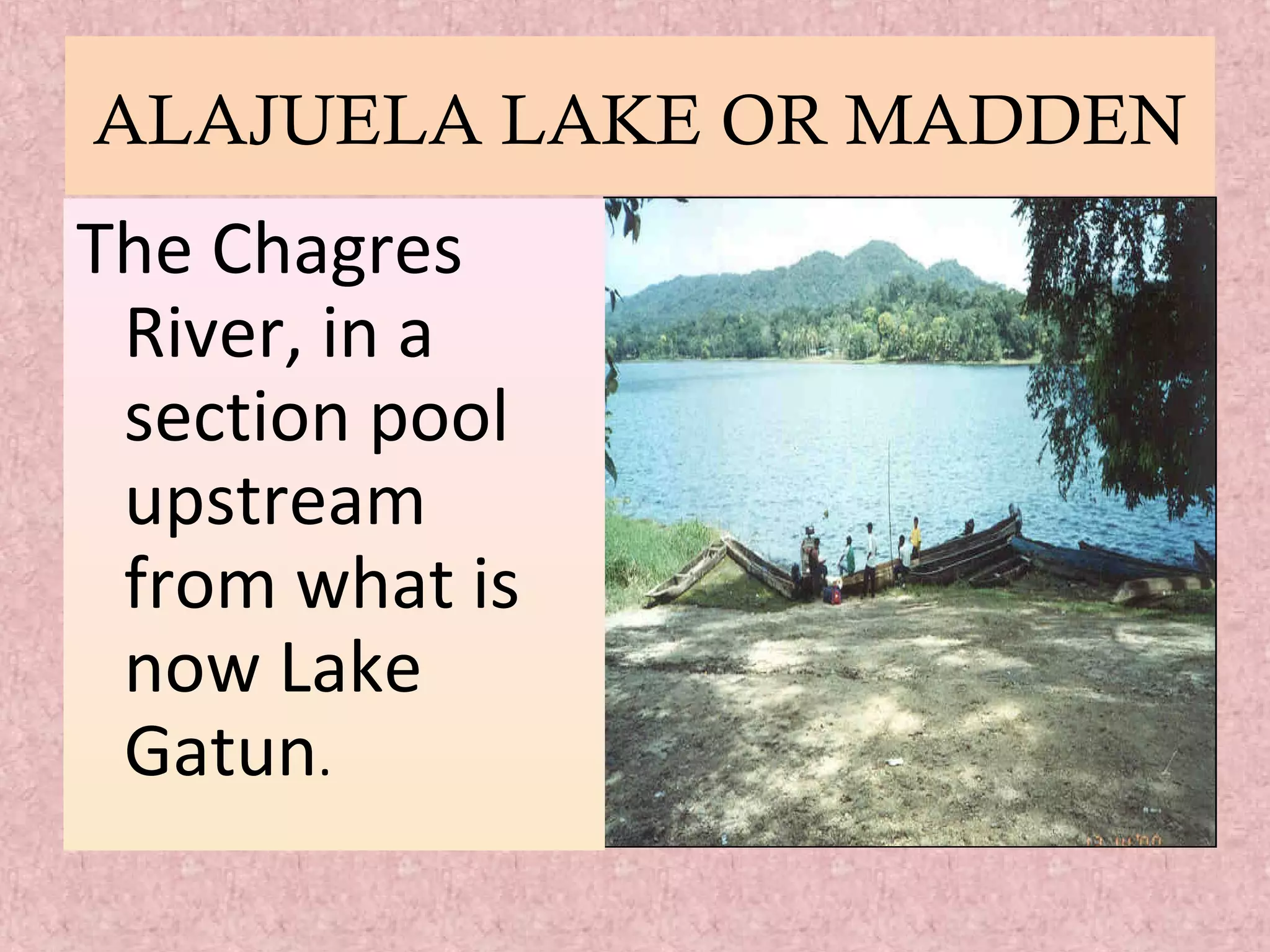 Lago alajuela o madden | PPT