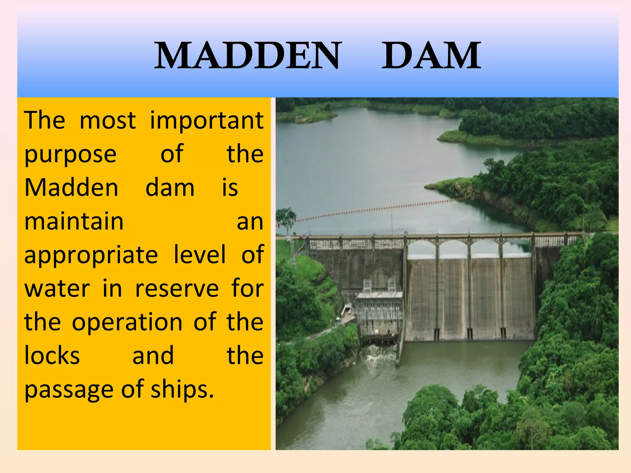 Lago alajuela o madden | PPT