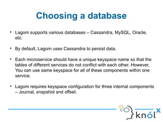 Lagom - Persistent Entity | ODP