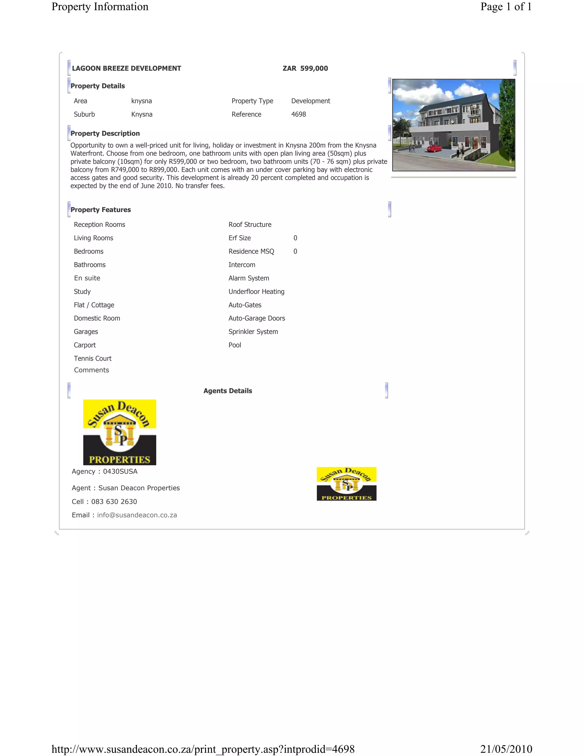 Lagoon breeze knysna south africa | PDF