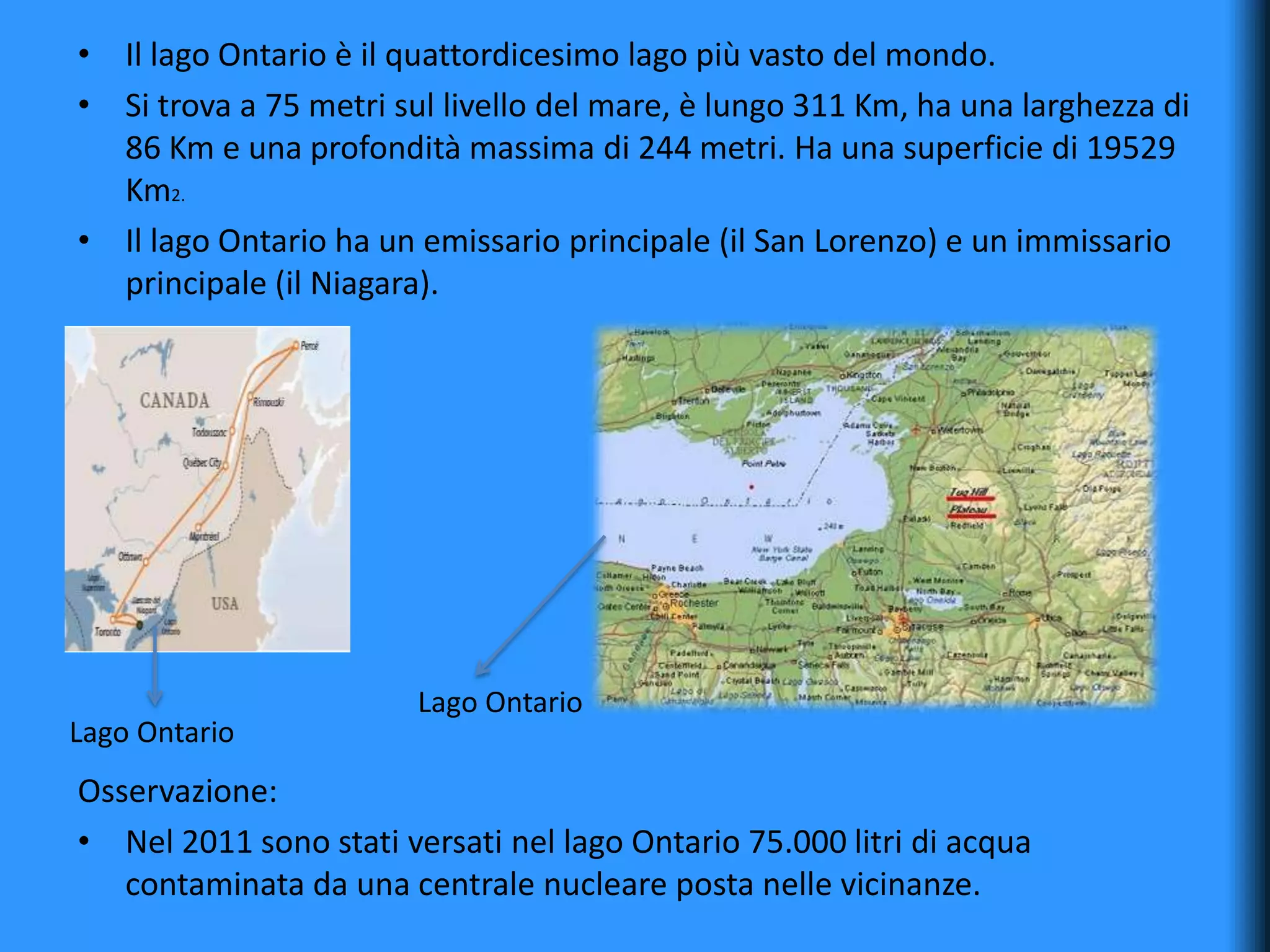 Lago ontario sofia marchi 1esa | PPTX