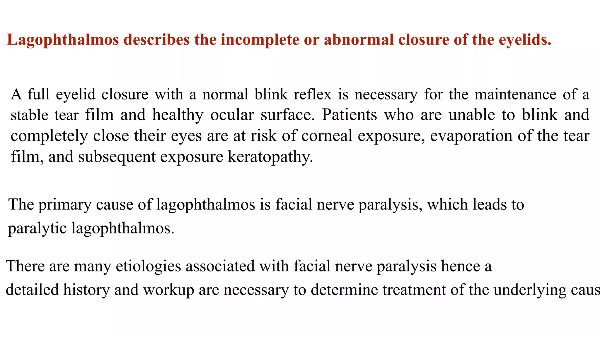 Lagophthalmos.ppt