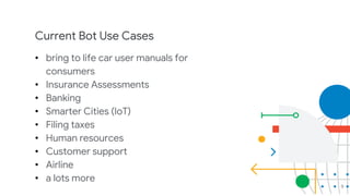 Developing Chatbots with Google DialogFlow | PPTX