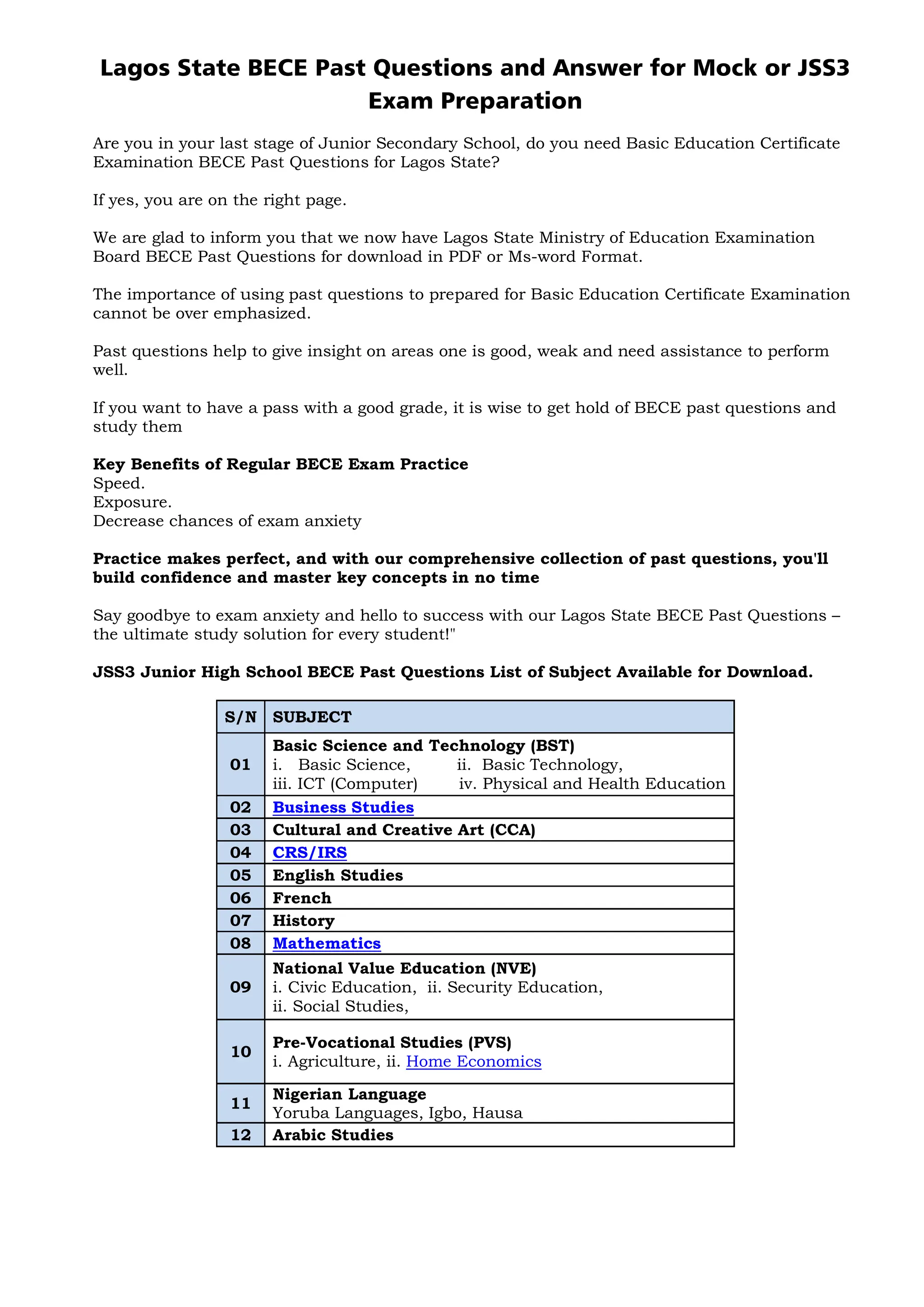 Lagos State Examination Board BECE Past Questions.pdf