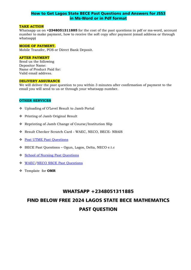 Lagos State Examination Board BECE Past Questions.pdf