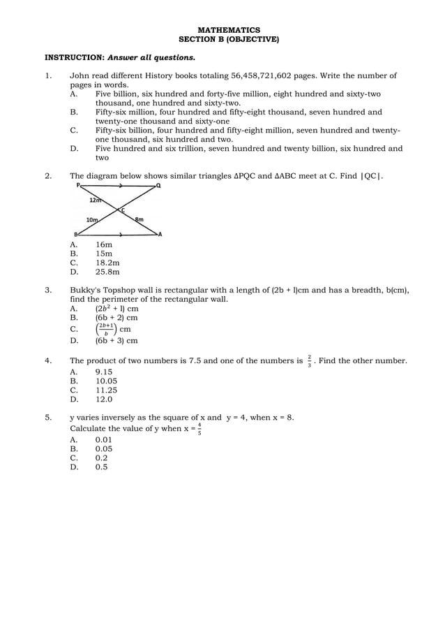 Lagos State Examination Board BECE Past Questions.pdf
