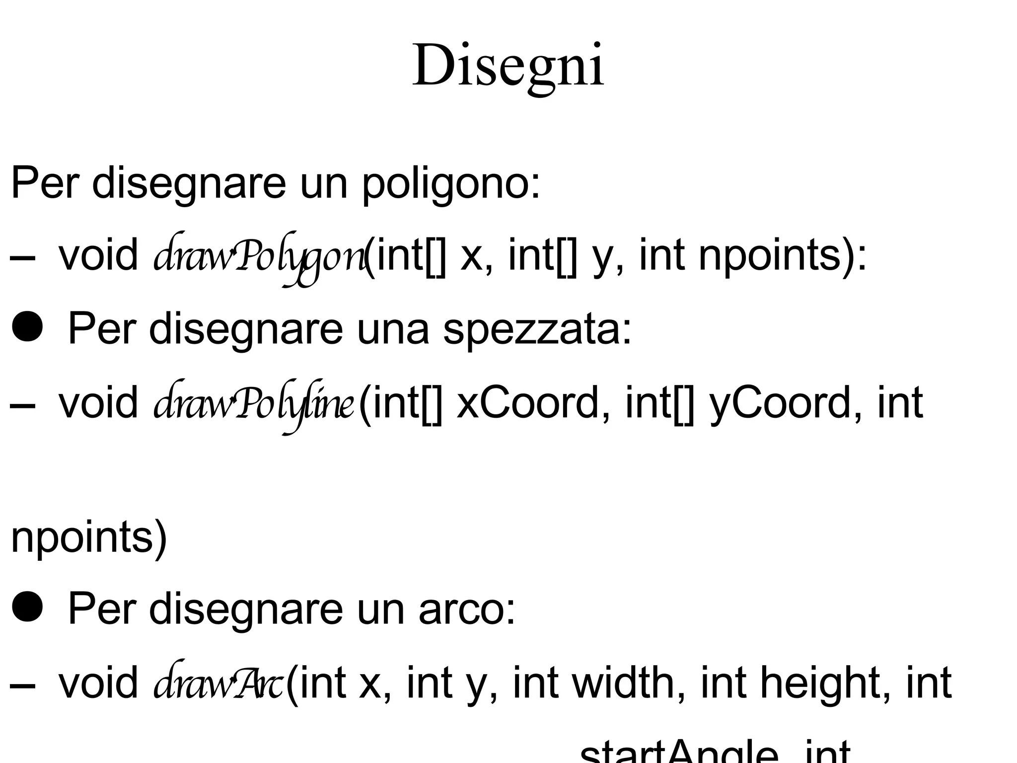 La Grafica Con Java | PPT