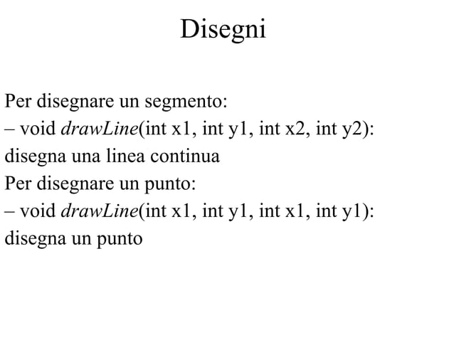 La Grafica Con Java | PPT
