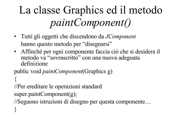 La Grafica Con Java | PPT