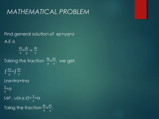 Lagrange equation and its application | PPT