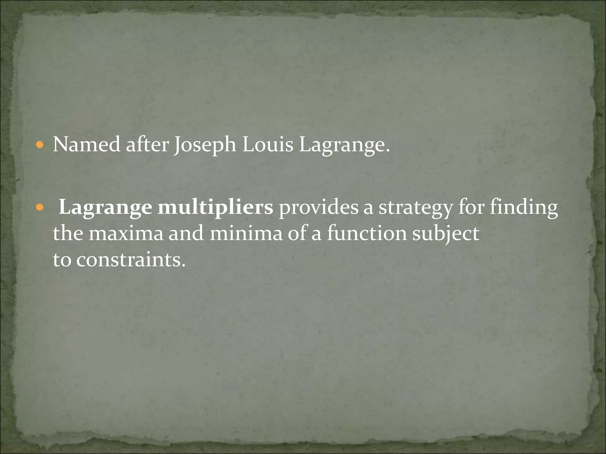 LAGRANGE_MULTIPLIER.ppt