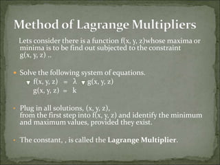 LAGRANGE_MULTIPLIER.ppt