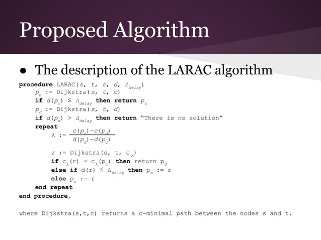 141031_Lagrange Relaxation Based Method for the QoS Routing Problem | PPT