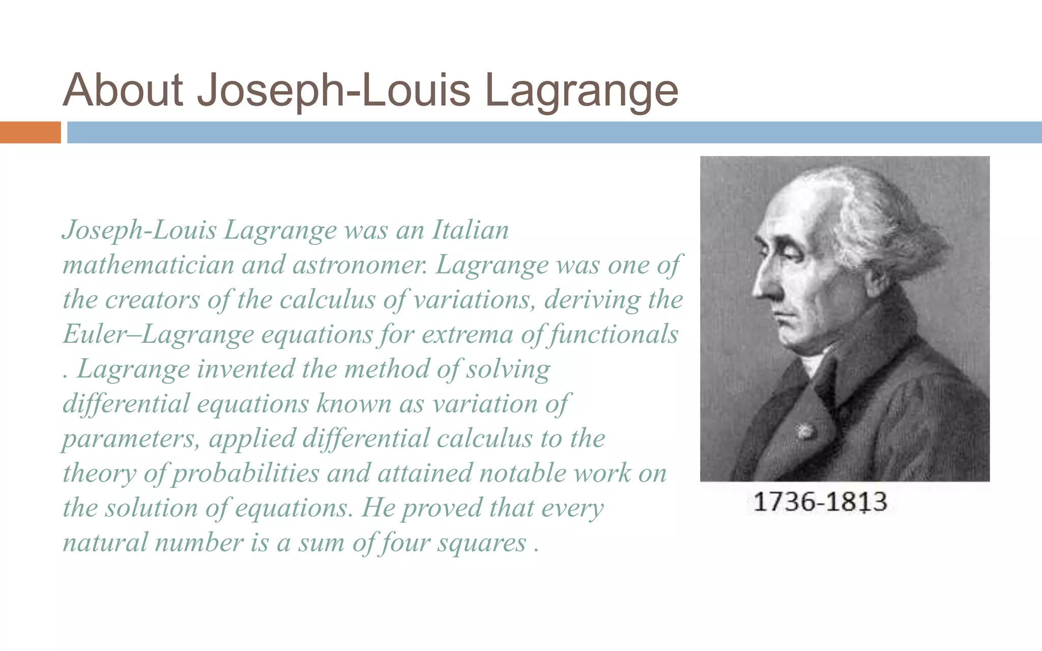 Lagrange’s interpolation formula | PPTX