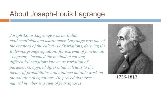 Lagrange’s interpolation formula | PPTX