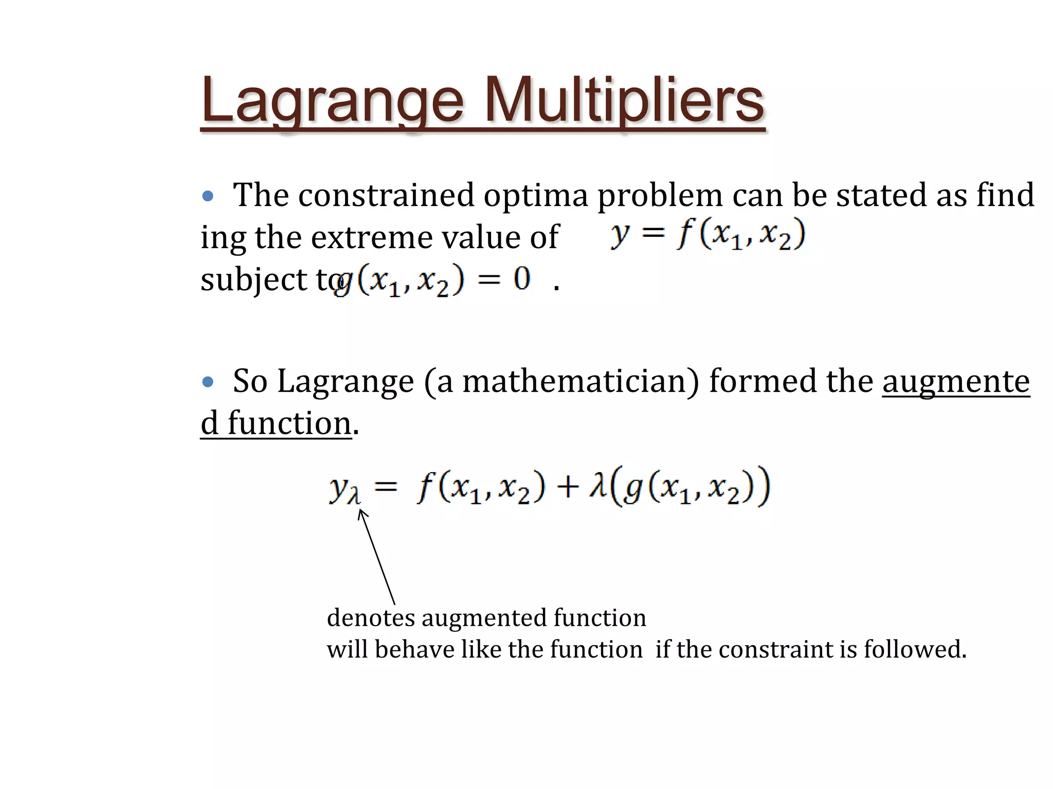 Lagrange's method | PPTX