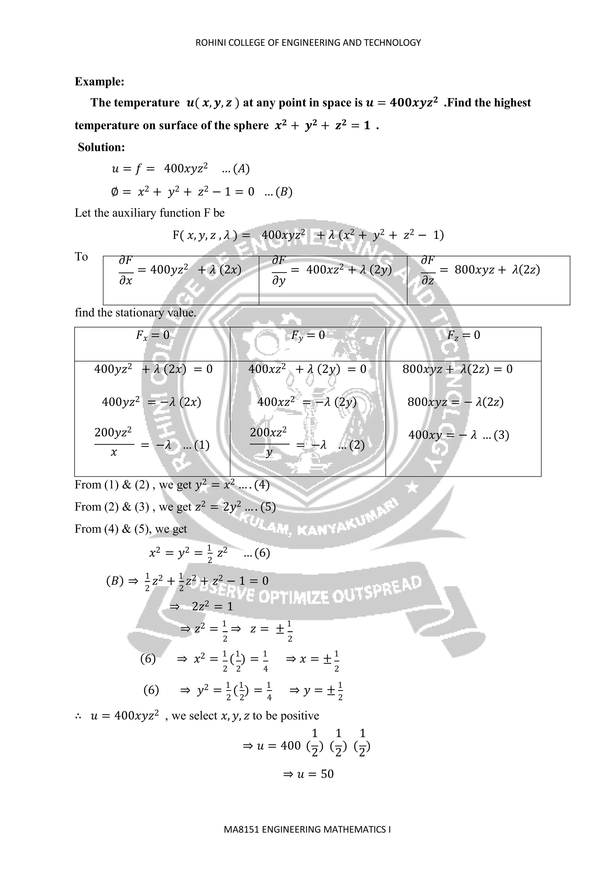Lagranges method of undetermined multiplers.pptx