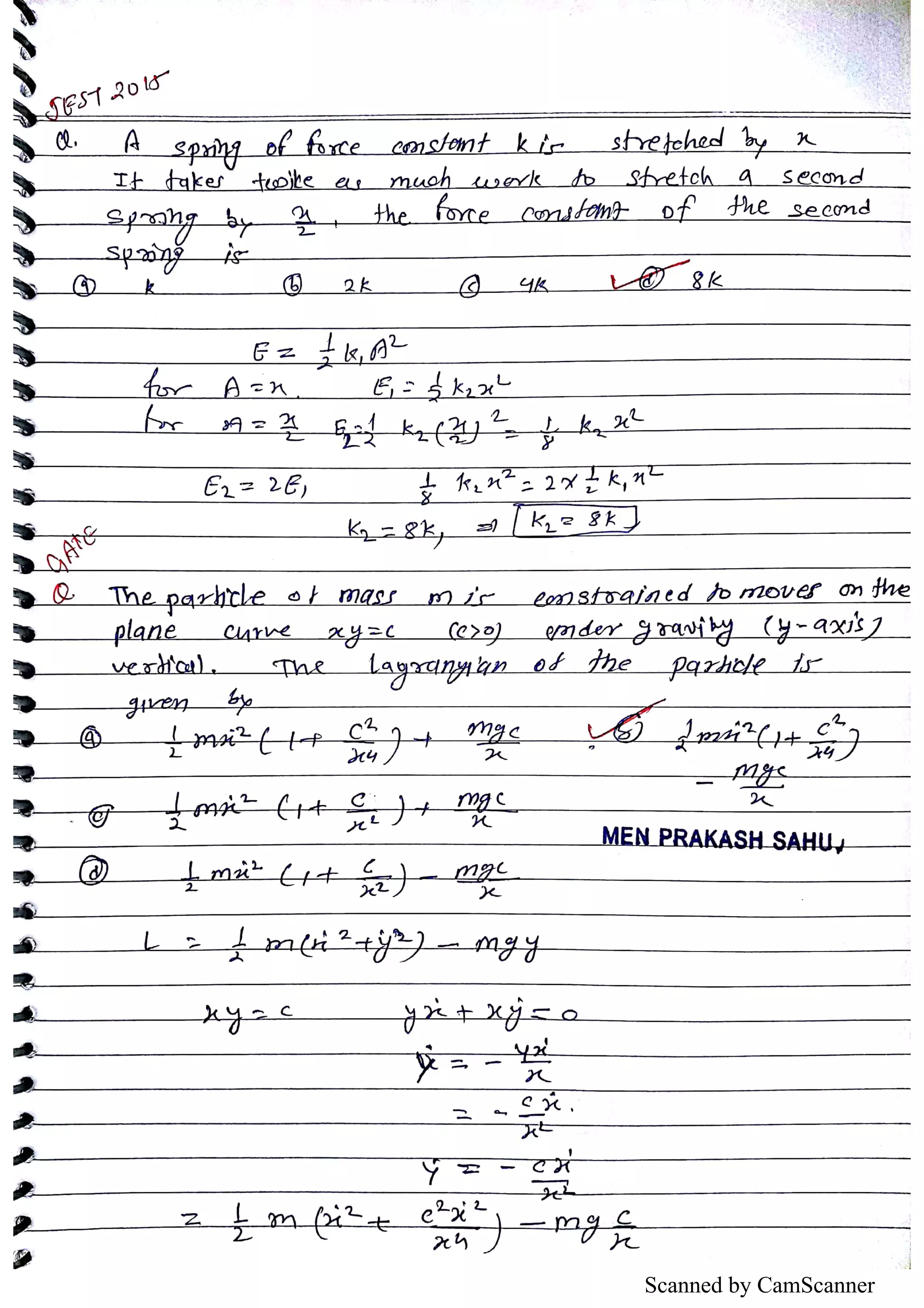 Lagrangian dynamics (CLASSICAL MECHANICS ) | PDF